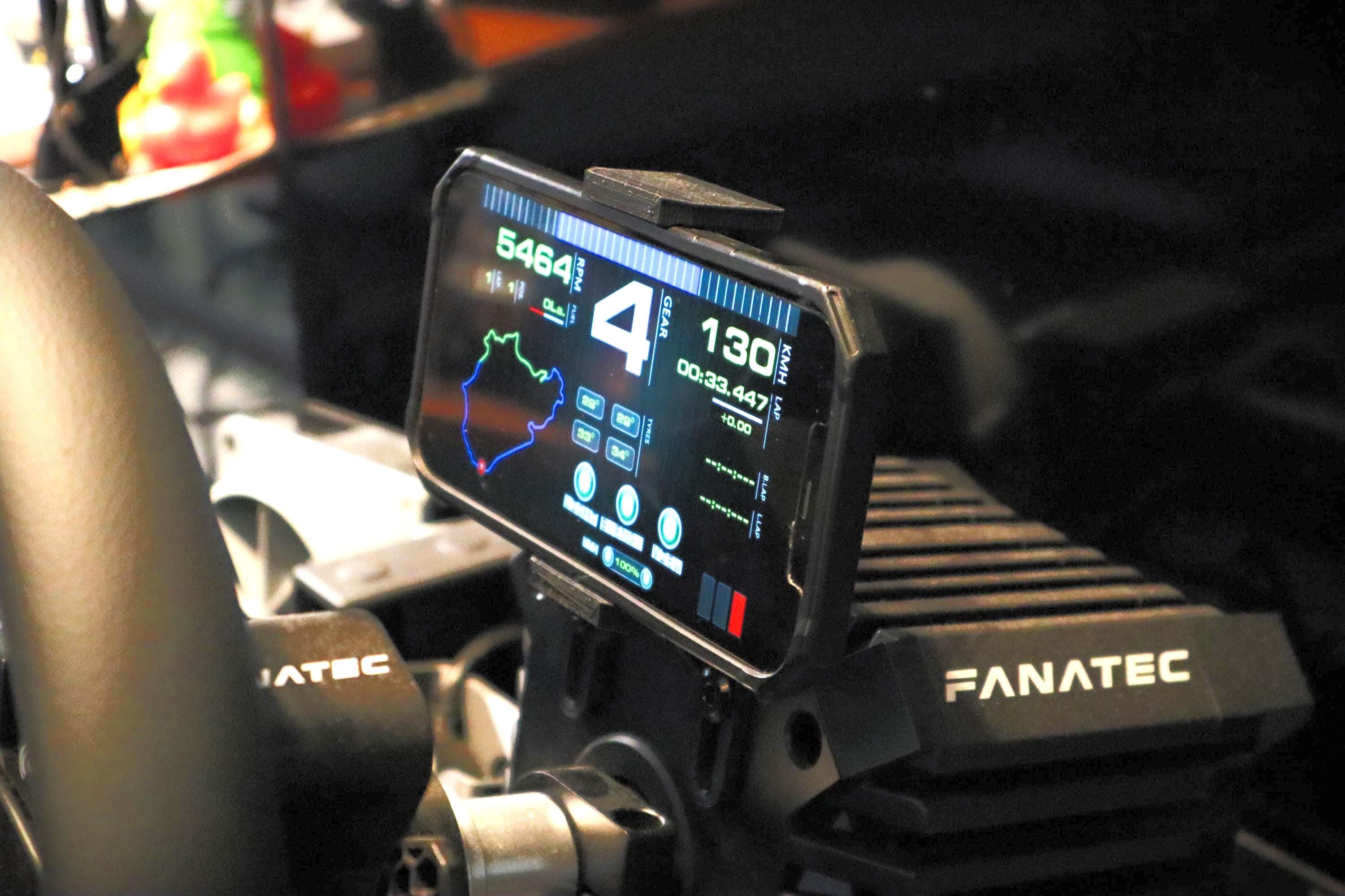 Fanatec Spring Loaded Phone Mount Holder | Fanatec CSL DD | DD Pro | P ...